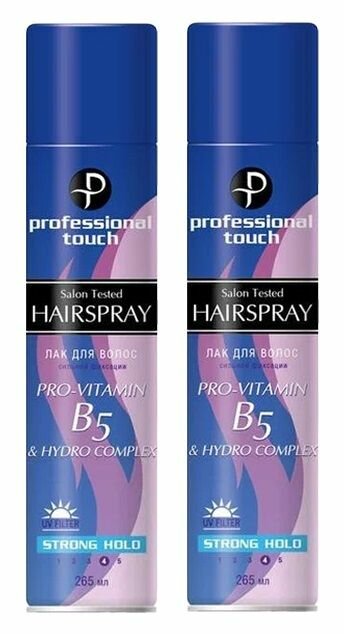 Лак для волос Professional Touch В5 Hydro Complex (2уп по 265мл)