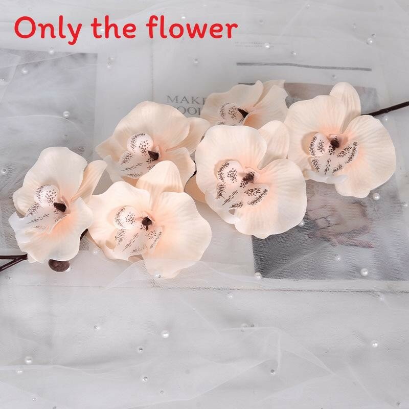 Silkphalaenopsis aphrodite букет свадебных цветов с реалистичным дизайном для декора дома и мероприятия champagne