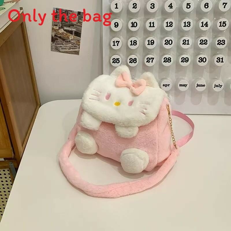 Backpack lotso plush pink for kids daily carry with durable nylon lining pink cat