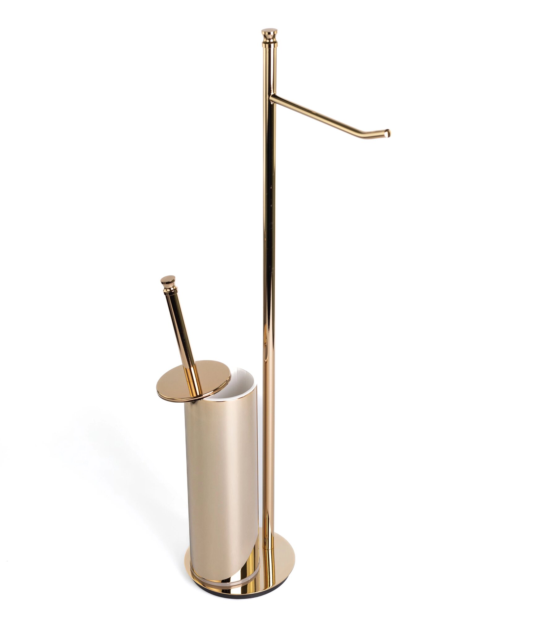 Stil Haus Hashi, стойка h63 см: бумагодержатель/ерш металлический цвет золото 969(16)