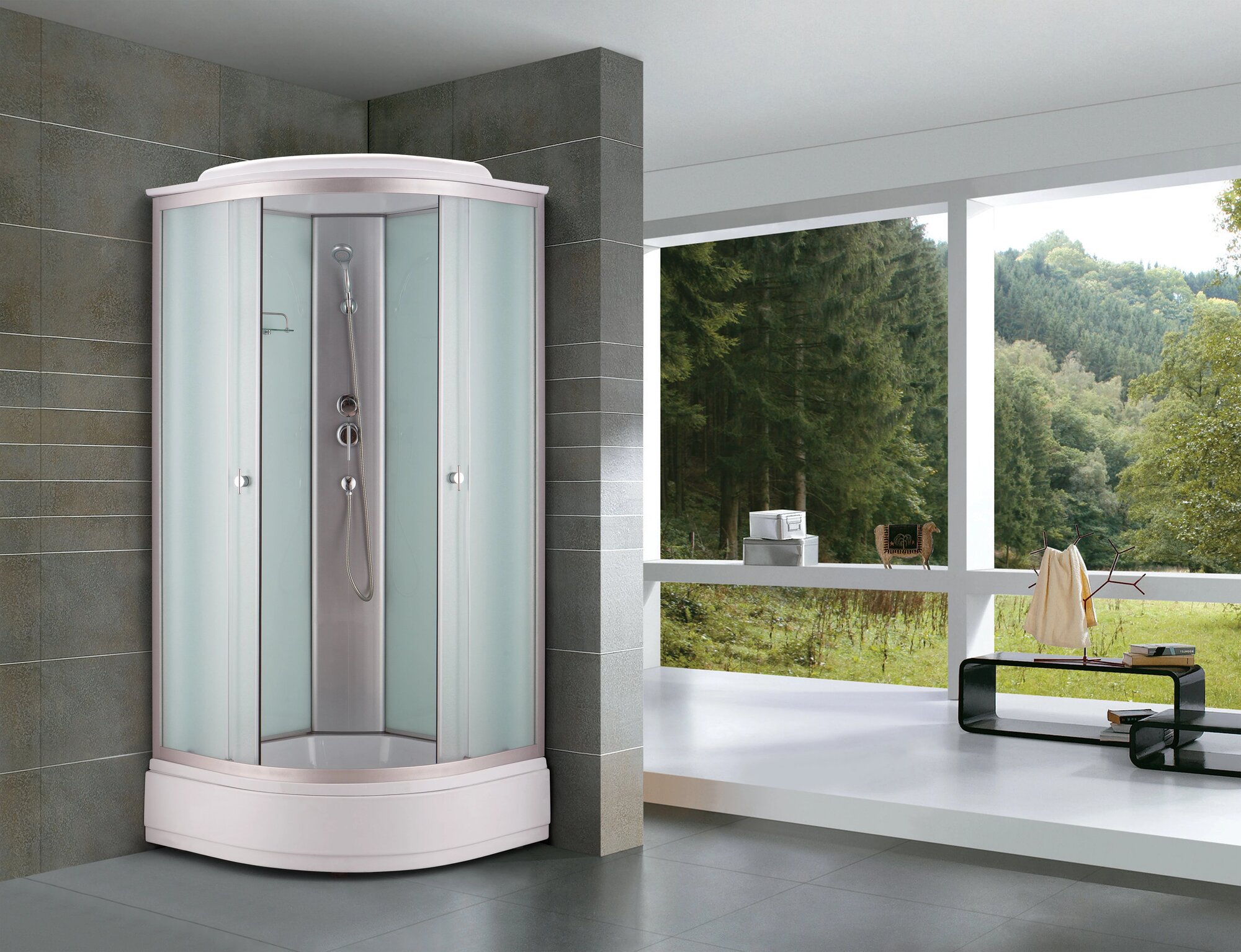 Душевая кабина Niagara 870 NG-3302-14, тропический душ, 100 x 100 x 215 см