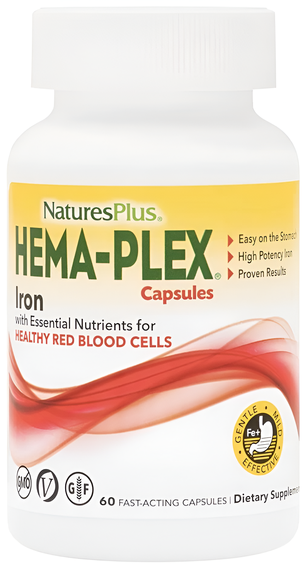 Natures Plus Hema-Plex, Хема-Плекс Комплекс с железом 60 капсул
