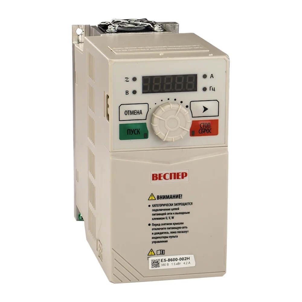 Веспер E5-8600-002H 1,5кВт 380В, преобразователь частоты со съемным пультом VSP5478