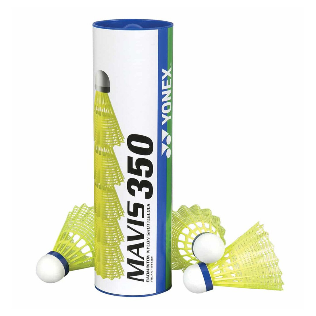 Воланы для бадминтона Yonex Mavis 350 x6 Yellow, Средняя скорость