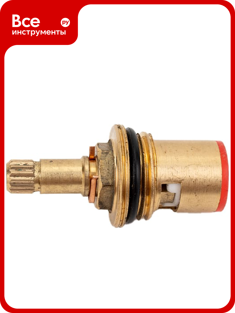 Керамическая кран-букса Профсан ПСМ 1/2", 15 шлицов, удлиненная 2 резьбы PSM-1292-15