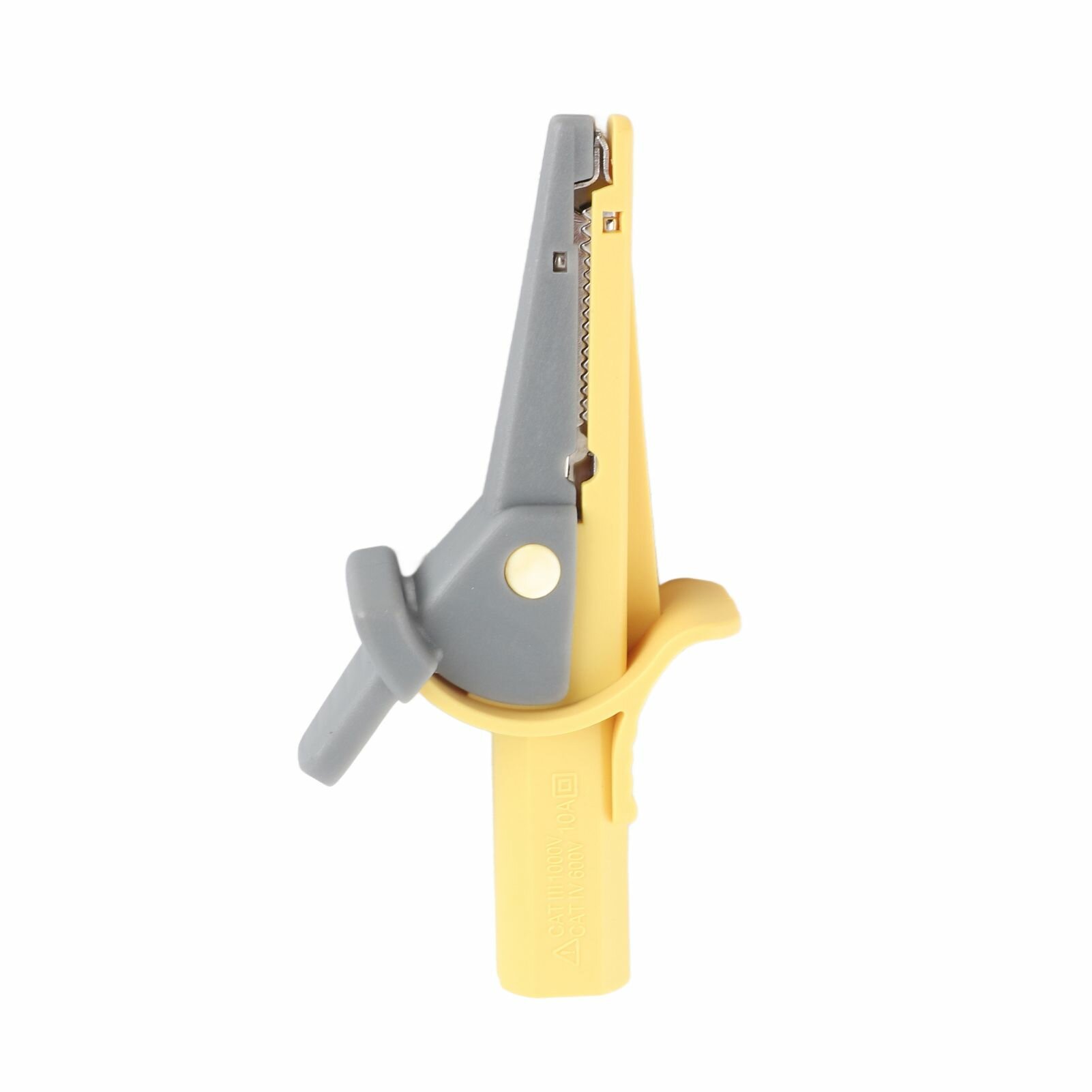 Изолированный испытательный зажим с током открытия 20 мм, гнездо типа банан 4 мм для электротехнических проектов легковых и грузовых автомобилей, желтый