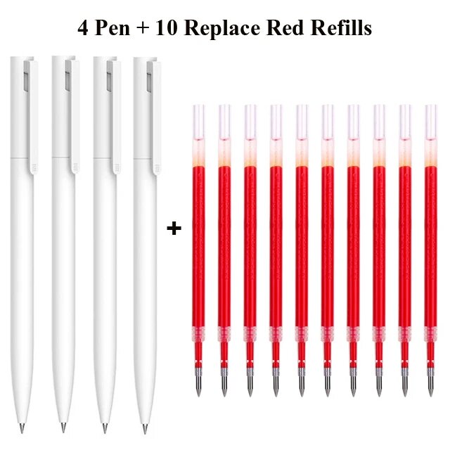Xiaomi Pen Mi Гелевая ручка 0,5 мм 4pen 10red refills