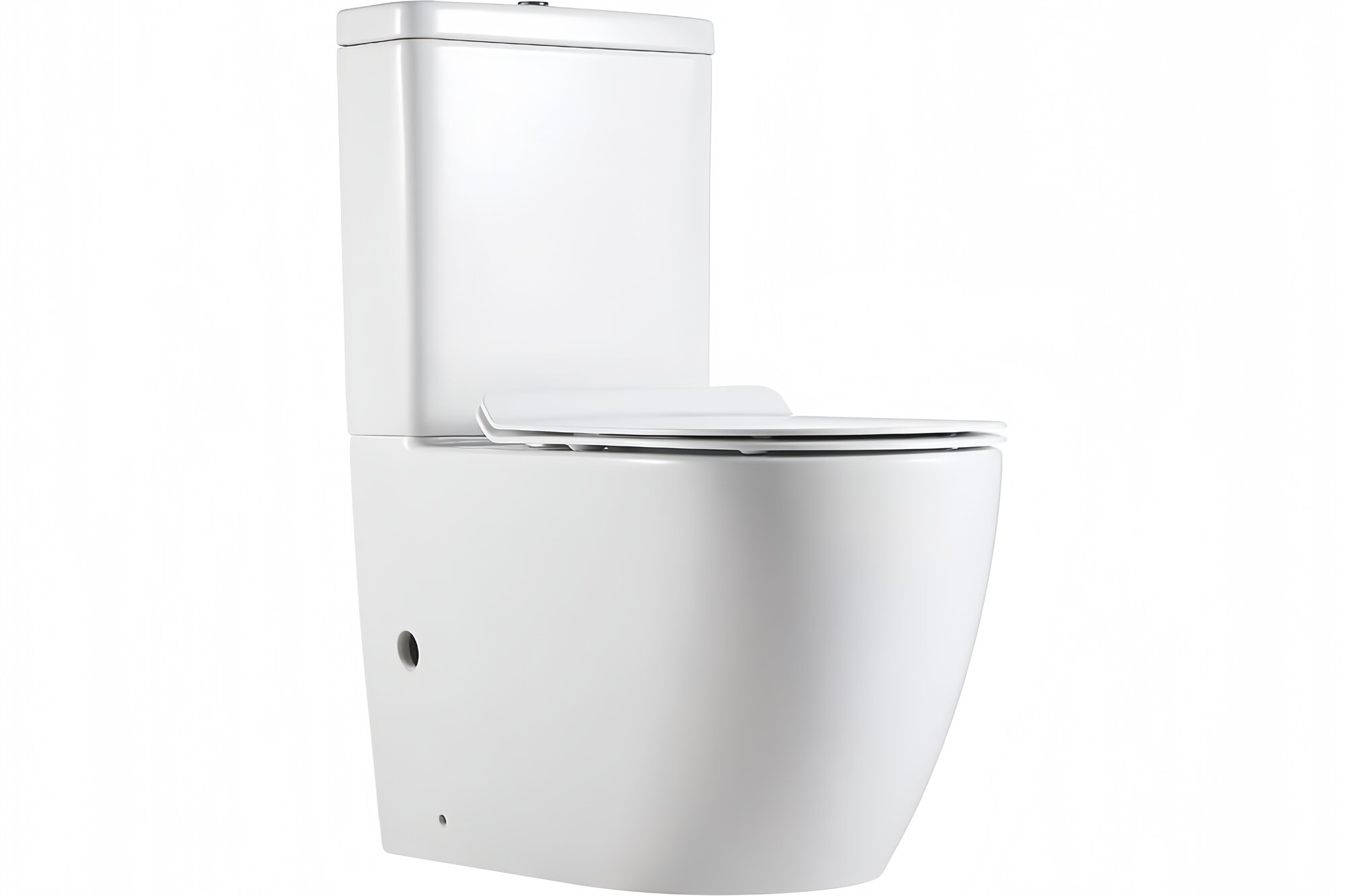 Бачок Logan L1T, для напольного унитаза, двойной смыв, керамика, белый