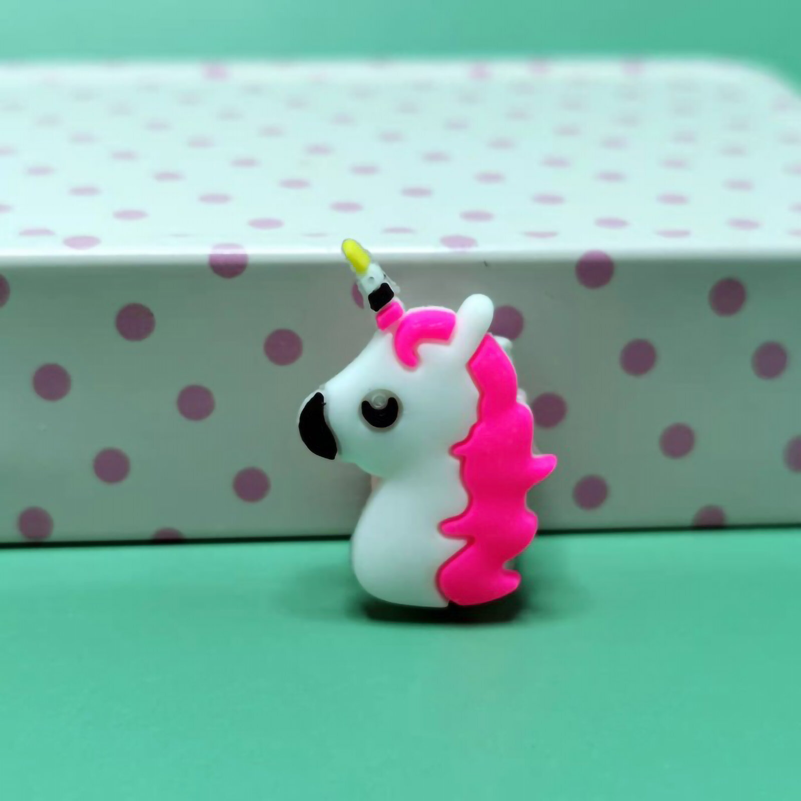 Защита для кабеля зарядки ПВХ мультяшная лошадь розовый