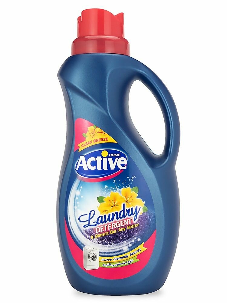Гель для стирки белья Active Clean Breeze Степные цветы, универсальный, 1500 мл, гипоаллергенный, Pink