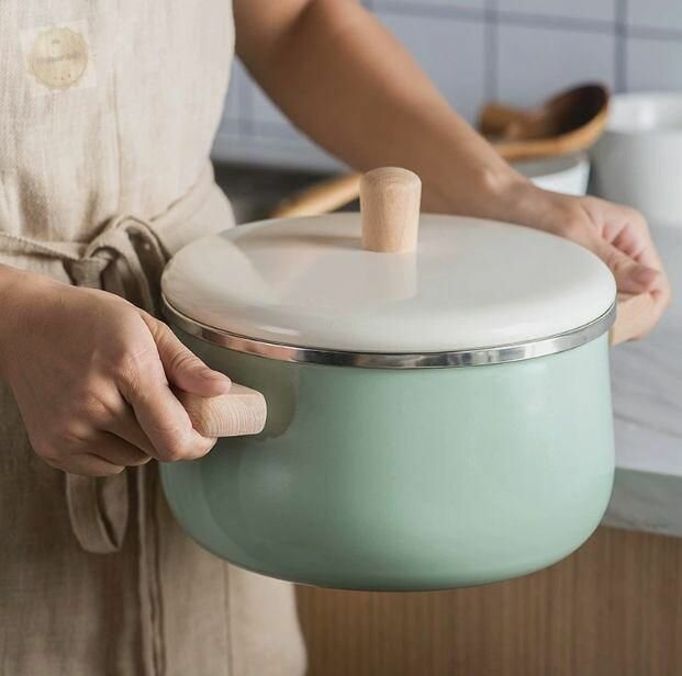 IKEA KASTRULL Каслу с крышкой зеленый 1,5 литра