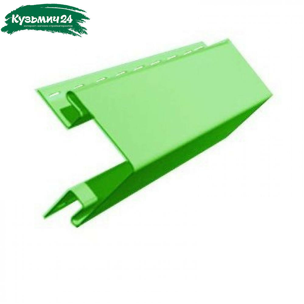 Сайдинг планка угол наружний Фисташковая, 1 шт.