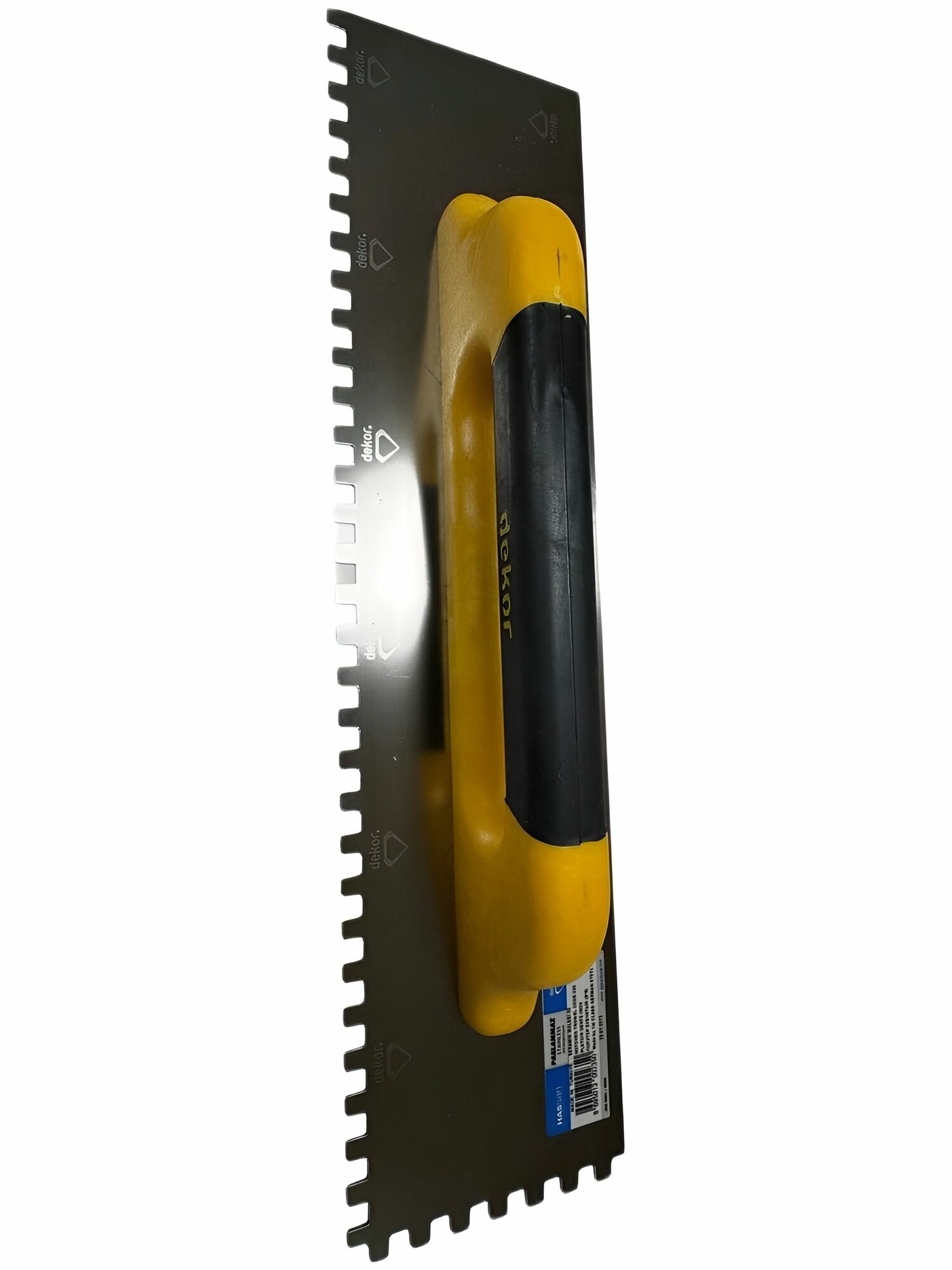 Зубчатый полутер DEKOR HASSAN 120*500мм квадратные зубья нержавейка 8*8мм 235