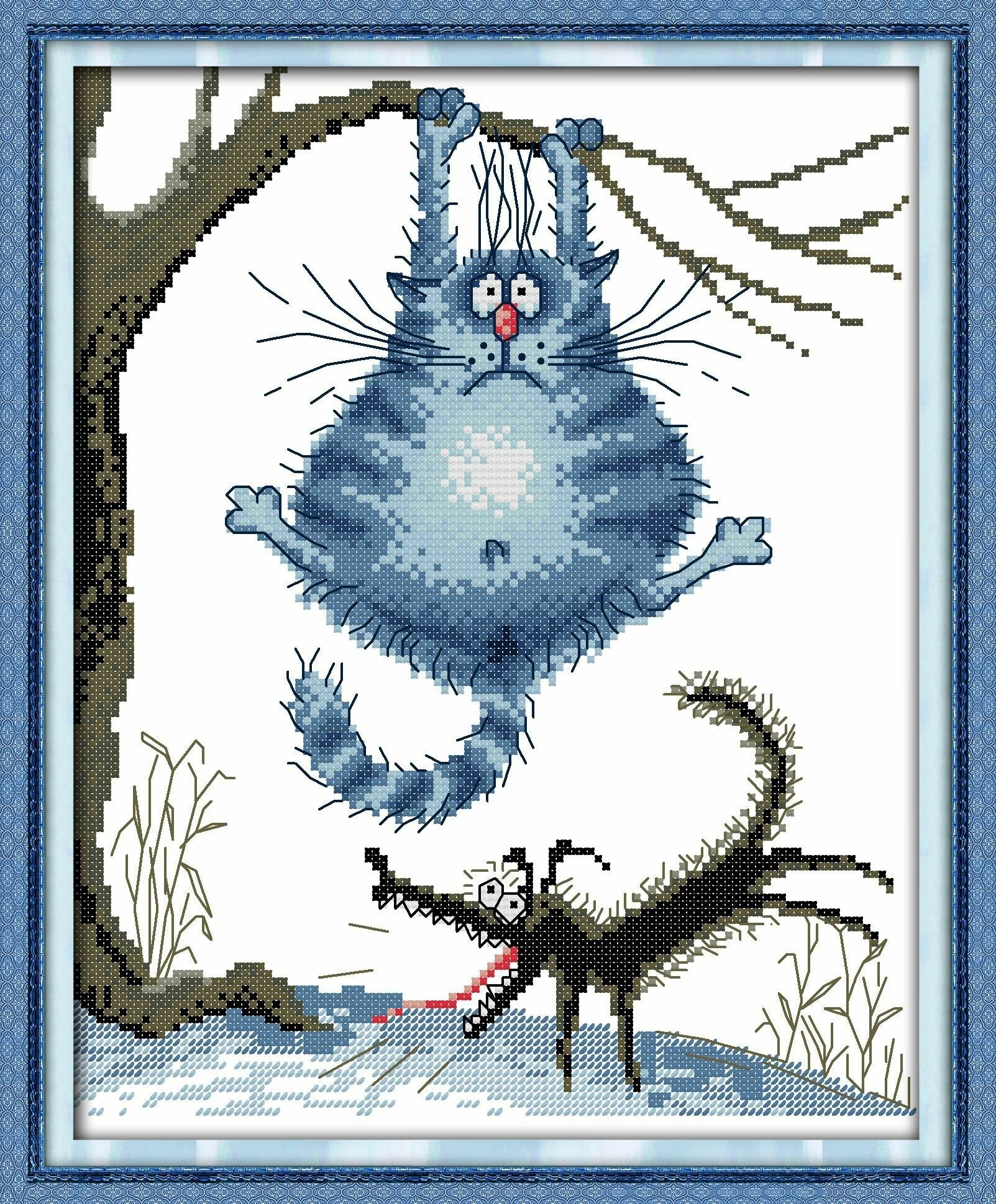 Эксклюзивный набор NKF для вышивки крестом 35х42 см, схема на 11CT