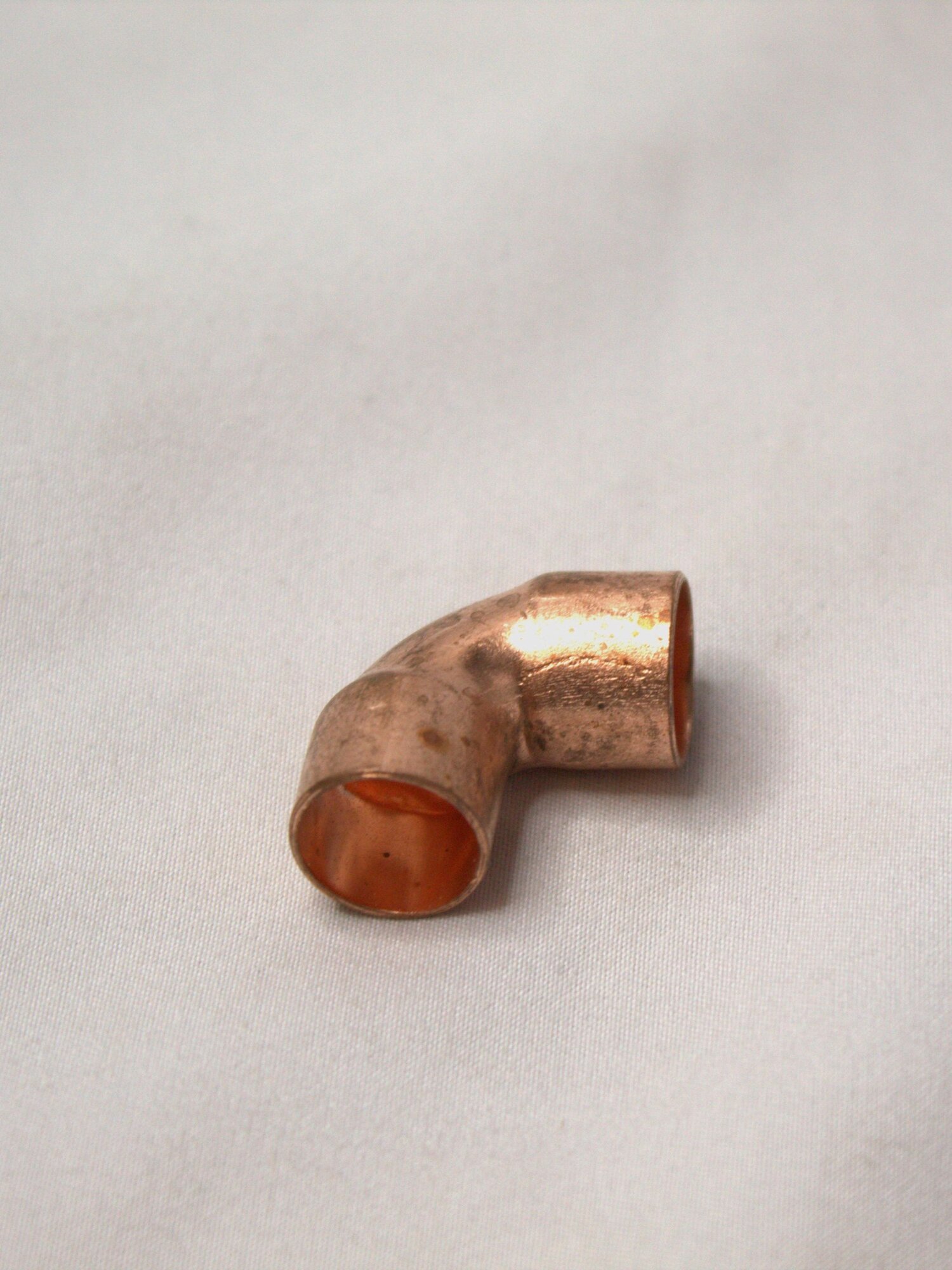 Угол медный под пайку, 12мм, двухраструбный