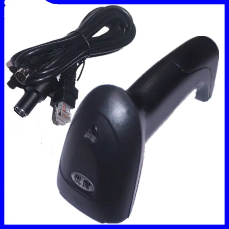 Лазерный сканер штрих-кода с круглым портом клавиатуры с интерфейсом kb PS2