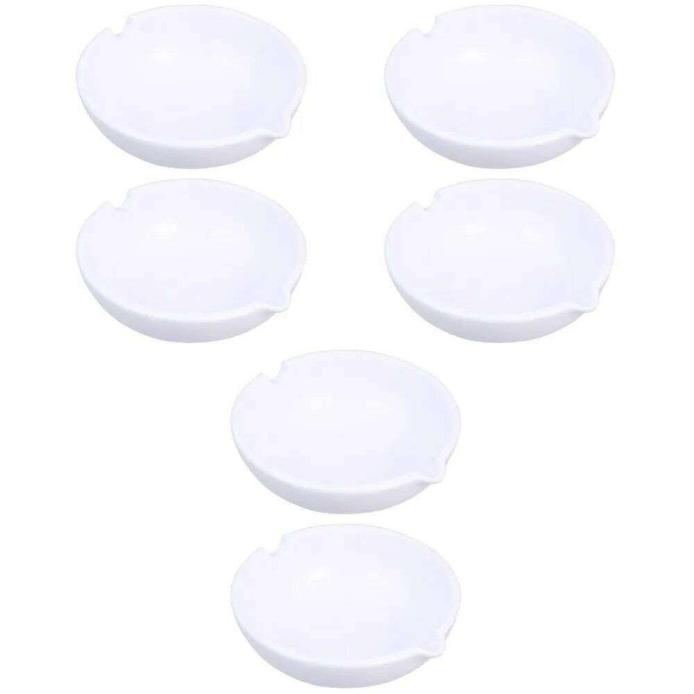 3 Комплекта по 2 белых многофункциональных тушечниц из имитационного фарфора для дома