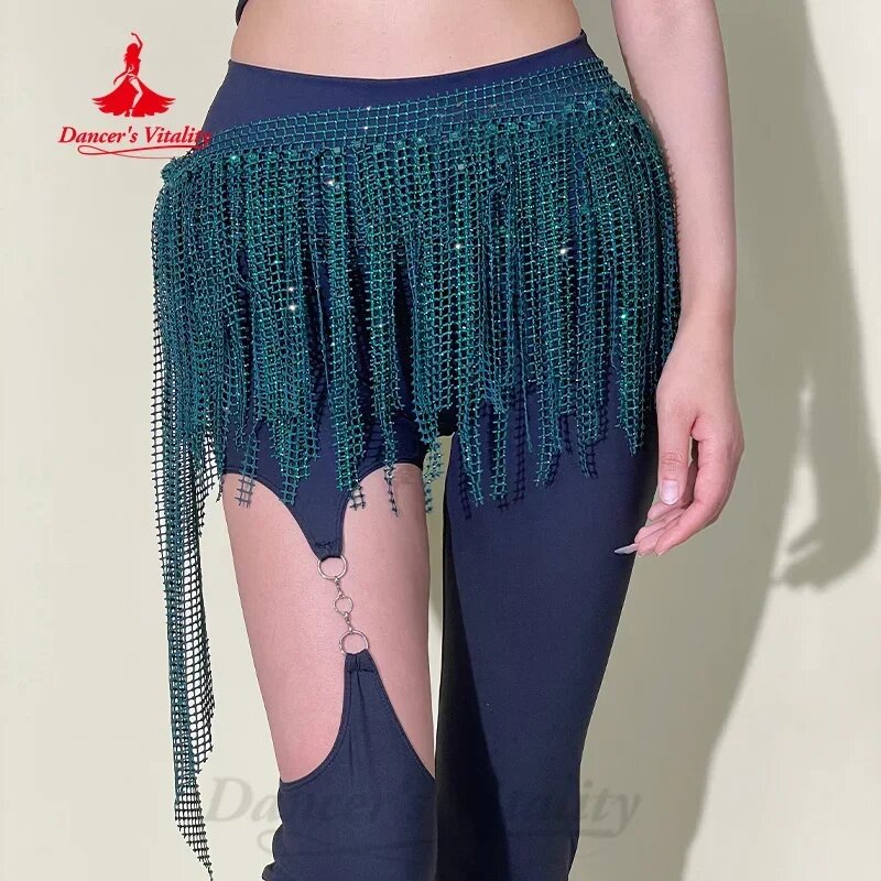 Зеленый пояс для belly dance Dancer's Vitality