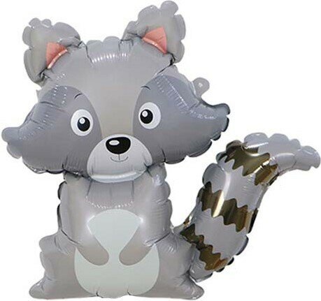 Шар воздушный Falali фольгированный 33", 84 см, Фигура, Енот