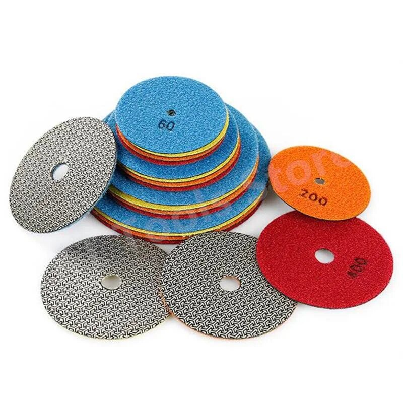 Алмазные полировальные накладки Okerqi ZMX-PGD7149 2"/3"/4"/5"/6" 2 inches, Mix 4 Grits