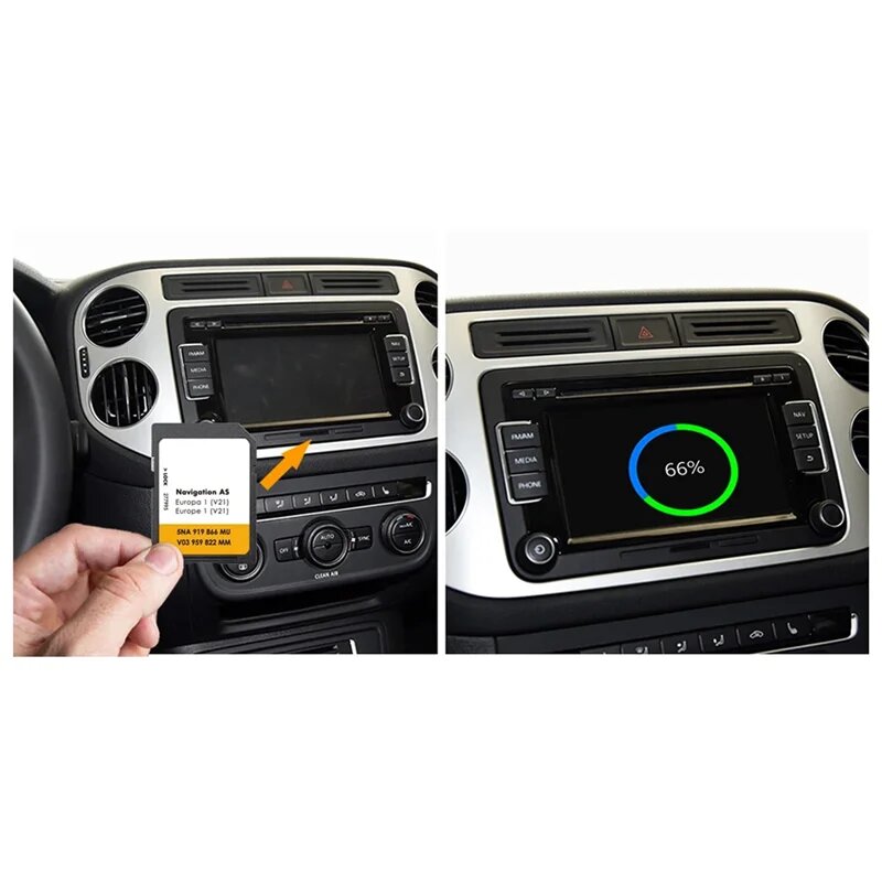 ABZZ-навигационная карта SD-карта VW Discover Media 2025 Sat Nav AS V21 Карта Великобритании Европа 32 ГБ