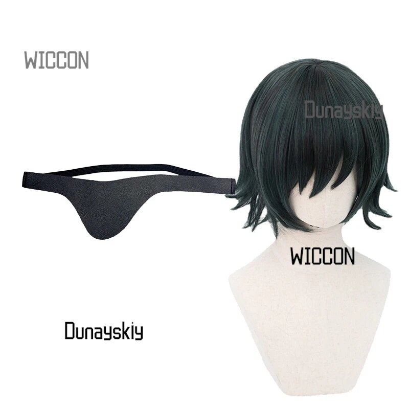 Косплей парик с повязкой на глаз, wig eye cover
