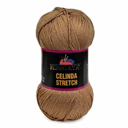 Пряжа Himalaya Celinda stretch 212-34 (5 мотков по 100г/430м) молочный шоколад