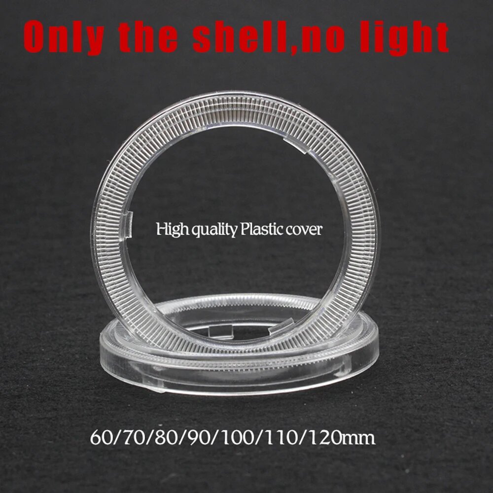 Светодиодный ангельские глазки Белый Красный Синий Желтый Moto Halo Ring 100mm, 1PCS Only Shell
