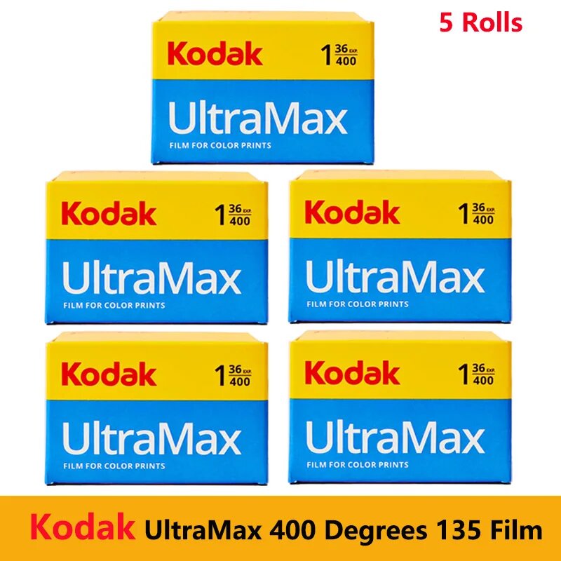 Цветная пленка Kodak UltraMax 400, 35 мм, 36 кадров 5 Rolls