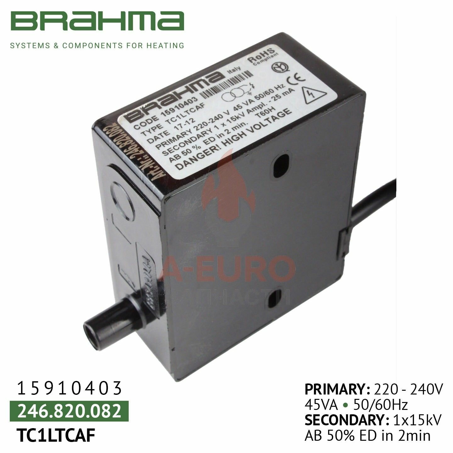 Трансформатор Brahma TC1LTCAF, 15910403