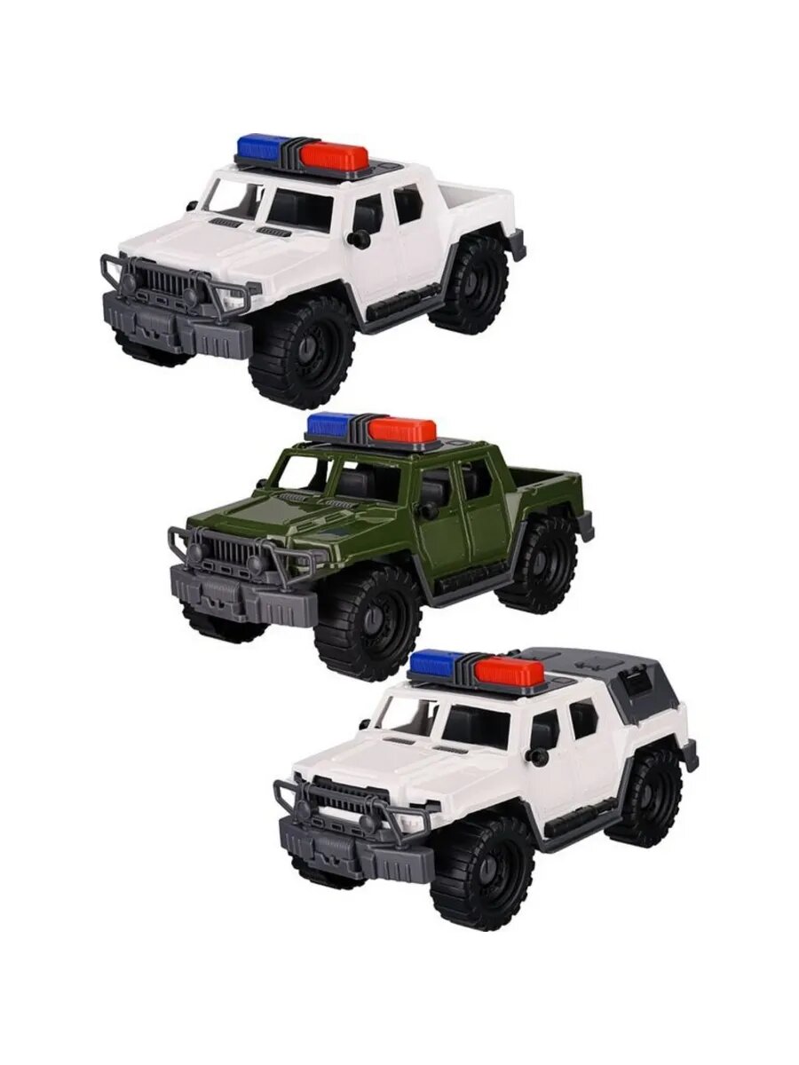 Джип /Альфа/ микс Полиция (ассорти из 3)(арт. И-8951)