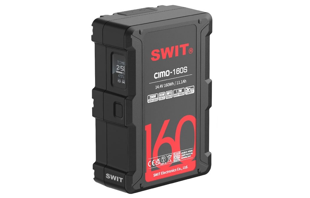 Аккумулятор SWIT CIMO-160S V-Mount Slim Cine 160 Вт·ч разъемы D-Tap, USB-C, USB-A