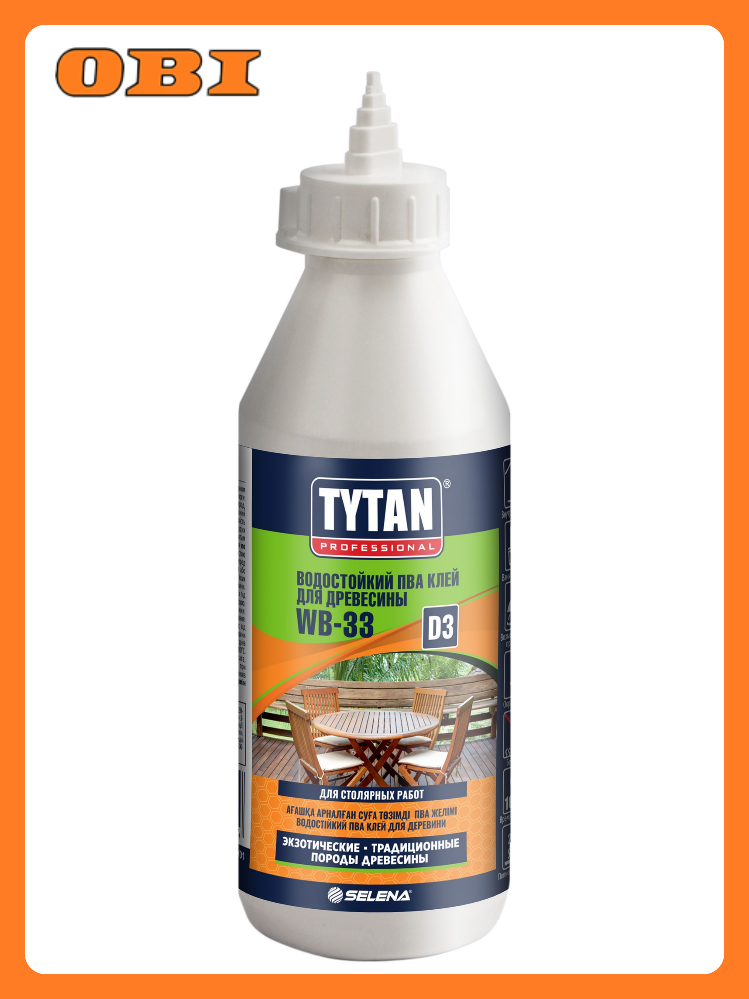 Клей ПВА TYTAN D3 175 мл