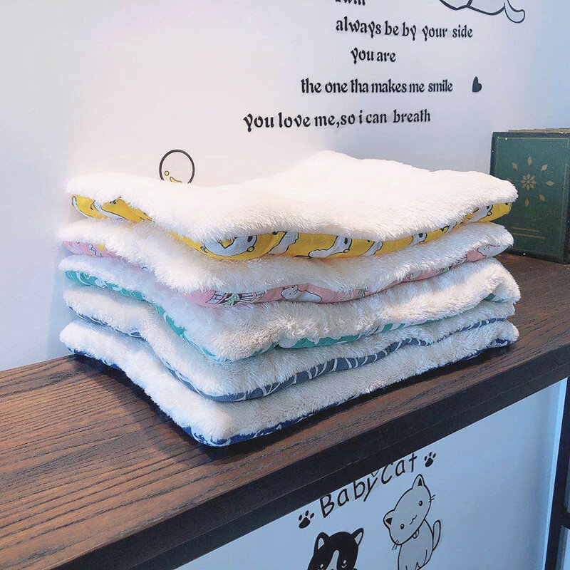 Поставки для домашних животных Кошки и собаки коврики утолщенные бараньи коврики теплые подушки для кондиционирования