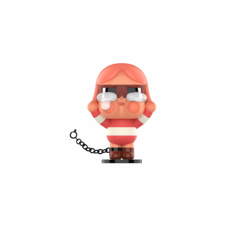 Коллекционная игрушка унисекс POP MART CRYBABY Tear Factory, Confirmed-Small Hidden Style-Masks below-Red (Open)