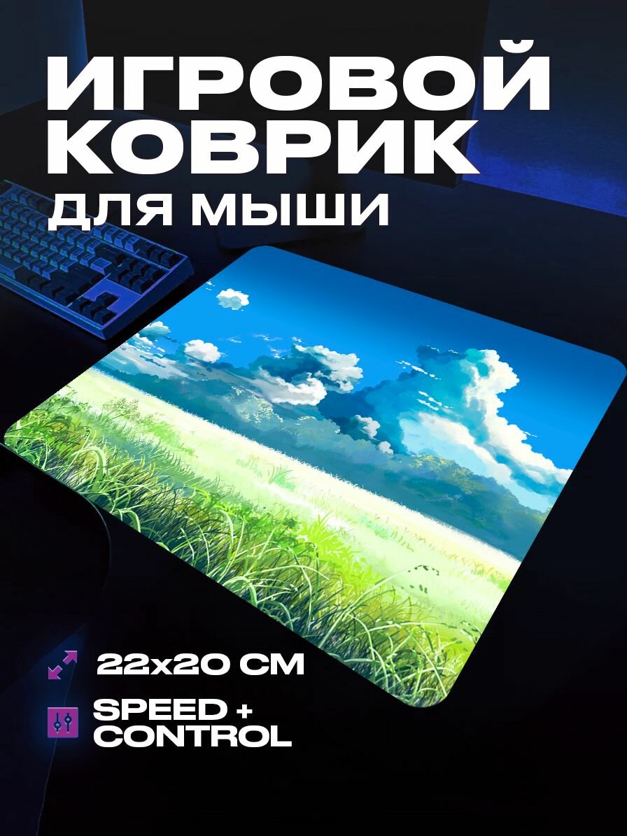 Коврик для мыши игровой 5 centimeters per second 22x20 см