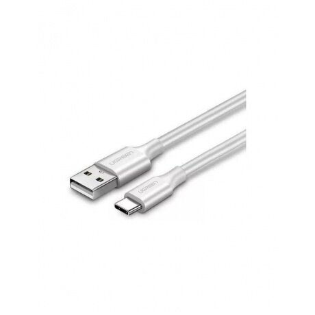 Кабель UGREEN US287 (60123) USB-A 2.0 to USB-C Cable Nickel Plating. 2м. белый