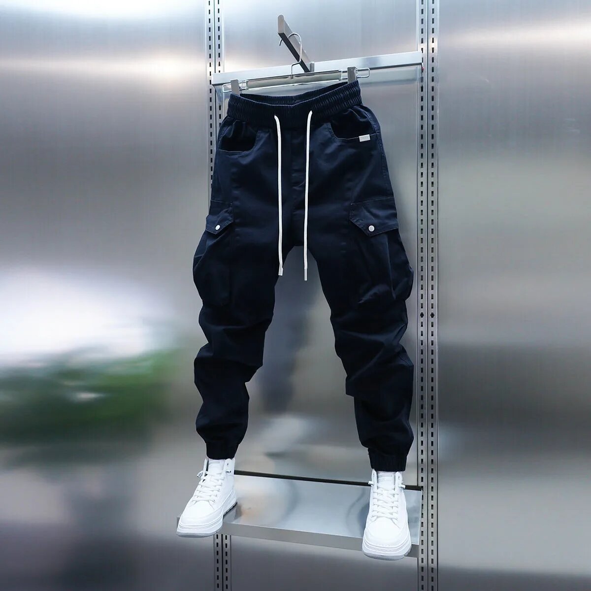 Мужские джоггеры черные, XXXL, Color: 678-Black