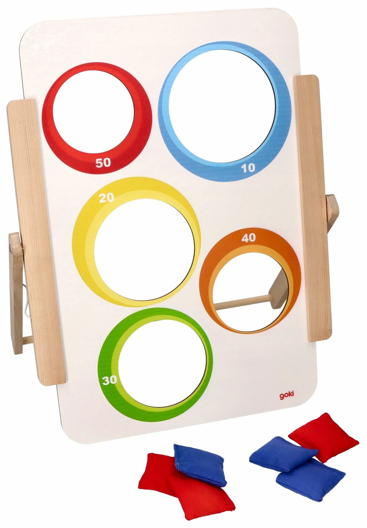 Детская игрушка Goki - Игра Бросание мешочков в мишень -4013594563307