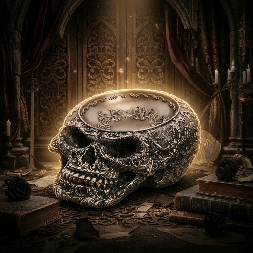 Декоративное изделие в стиле Стимпанк Череп