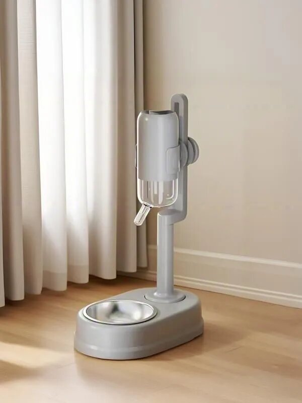 Дозатор воды для домашних животных / с чашей из нержавеющей стали