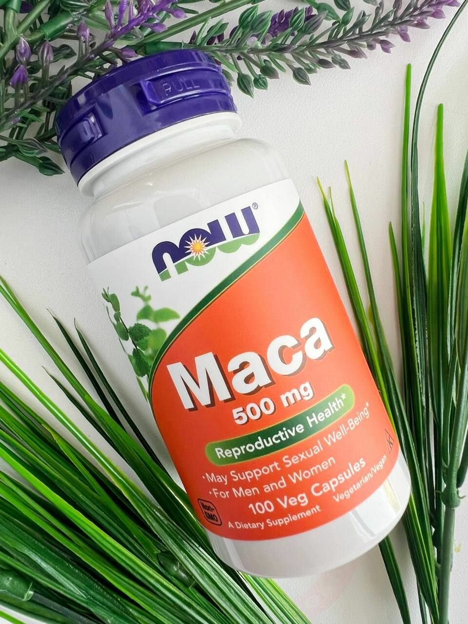 Мака NOW Foods Maca, Перуанская Мака, капсулы, 100 шт, без глютена