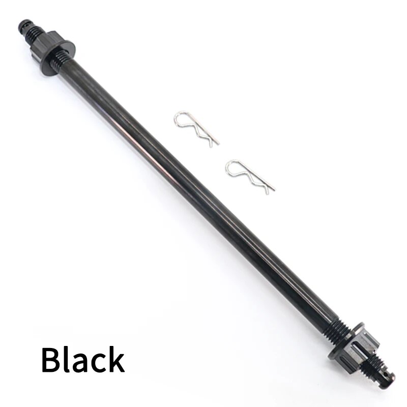 Центральная осьM10/12x230/280/370 мм, ось переднего колеса для мотоцикла Черный, Black, M12 X 230 mm