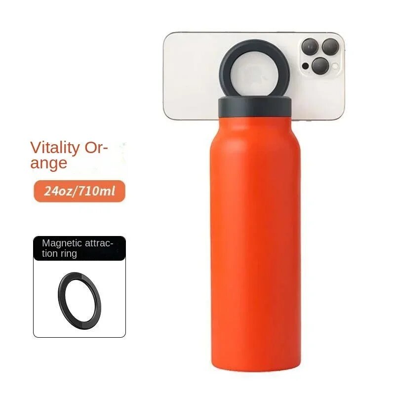 Оранжевый термос Vitality Orange 24oz/710ml с магнитным кольцом