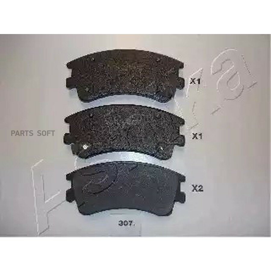 Колодки тормозные от официального дистрибьютора, ASHIKA, артикул 5003307