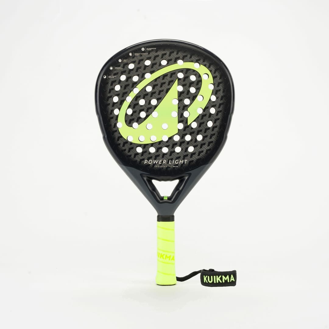 DECATHLON ракетка для падел тенниса Kuikma PR 900 Power Light, черный, бледный фисташковый зеленый