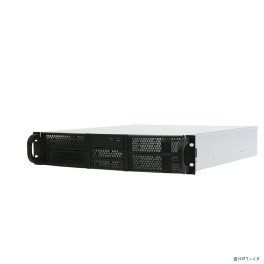 Procase RE204-D4H2-A-45 Корпус 2U server case,4x5.25+2HDD, черный, без блока питания(2U,2U-redundant), глубина 450мм, ATX 12"x9.6"