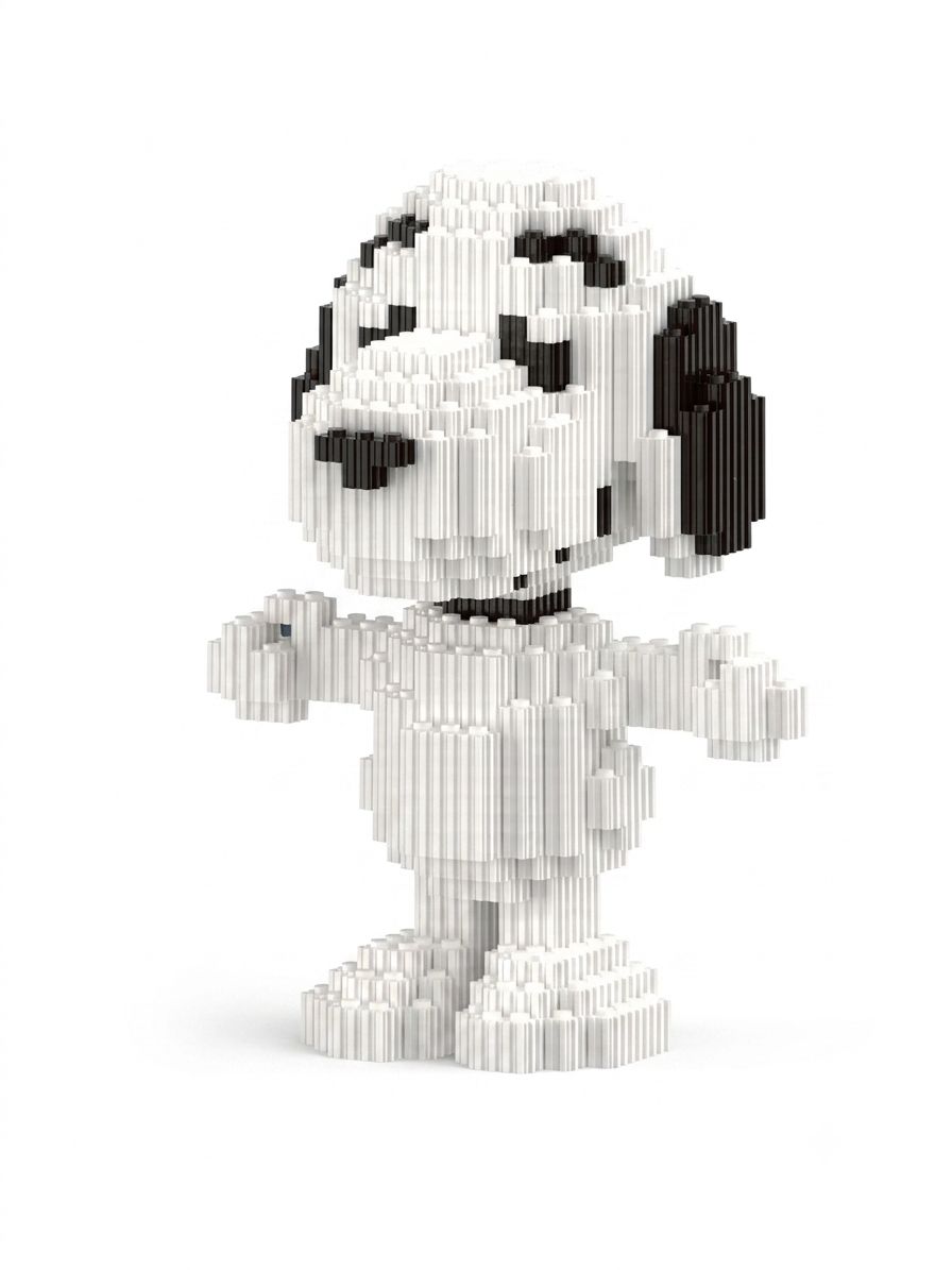 3D Конструктор Снупи / Peanuts / 1300 деталей