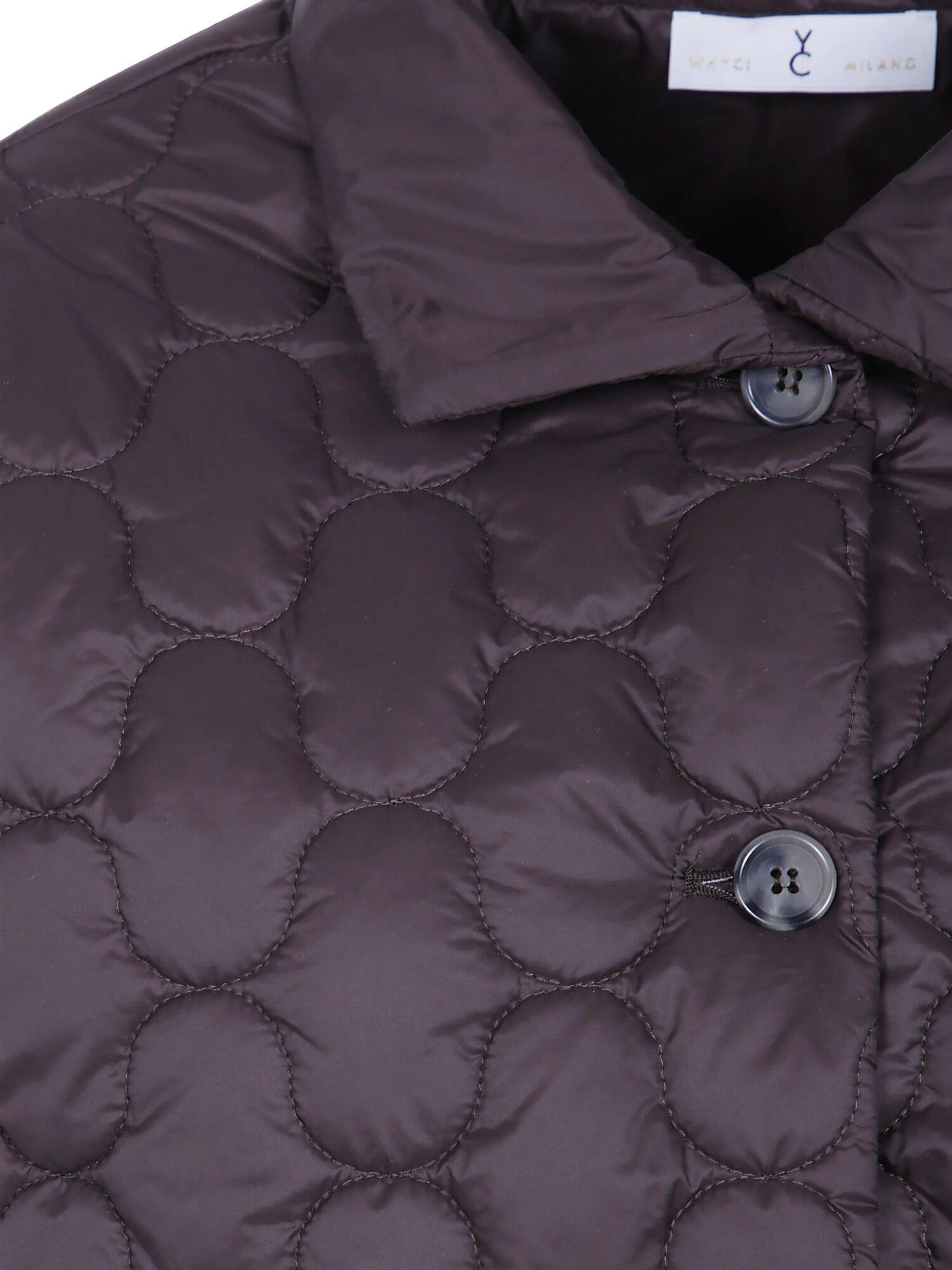 Куртка  Quilted button-up jacket, размер 44, brown — фото 1