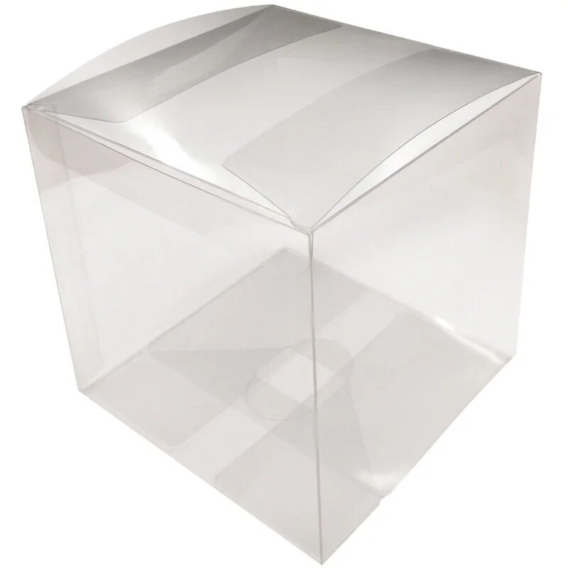 Прозрачные квадратные коробки из ПВХ 20pcs, 5x5x5 cm